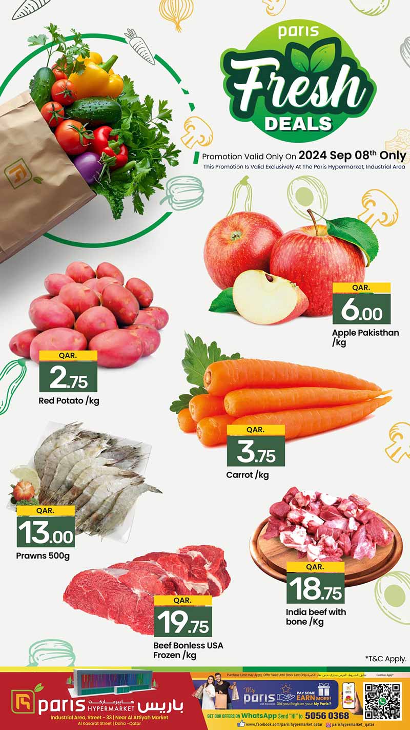 Paris Hyper FRESH DEALS 08-09 | Qatar i Discounts
