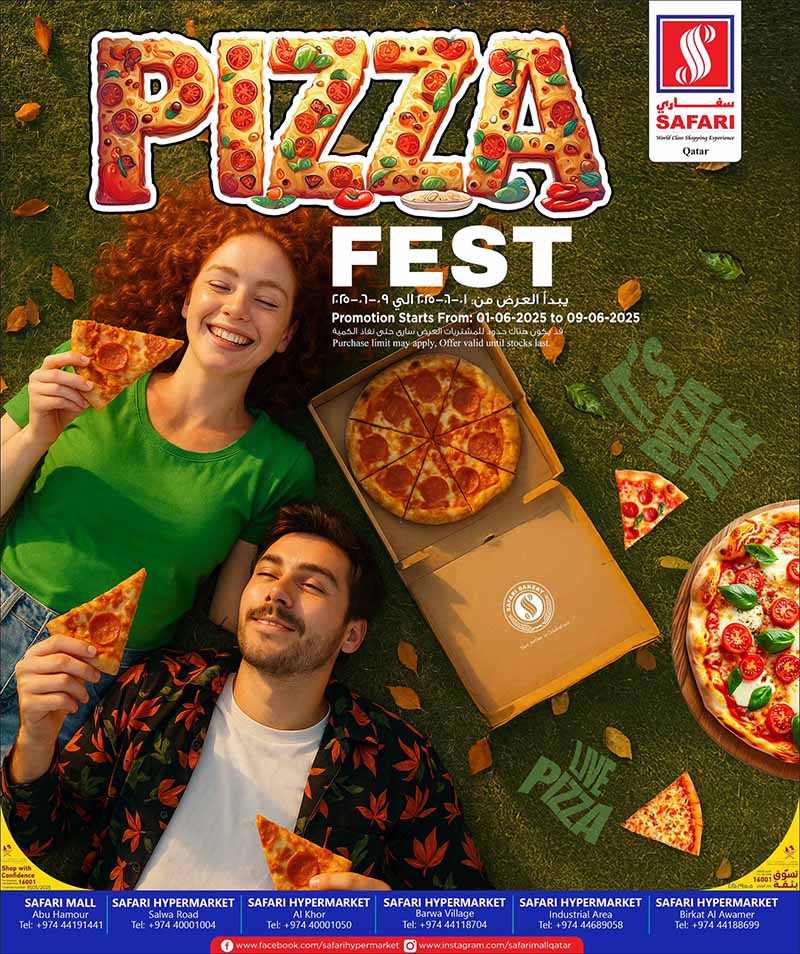 safari-pizza-fest-01-06-2025-1 | Qatar i Discounts