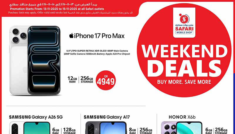 Safari Hyper WEEKEND DEALS 13-11 to 15-11 | Qatar Offers & Weekly ...
