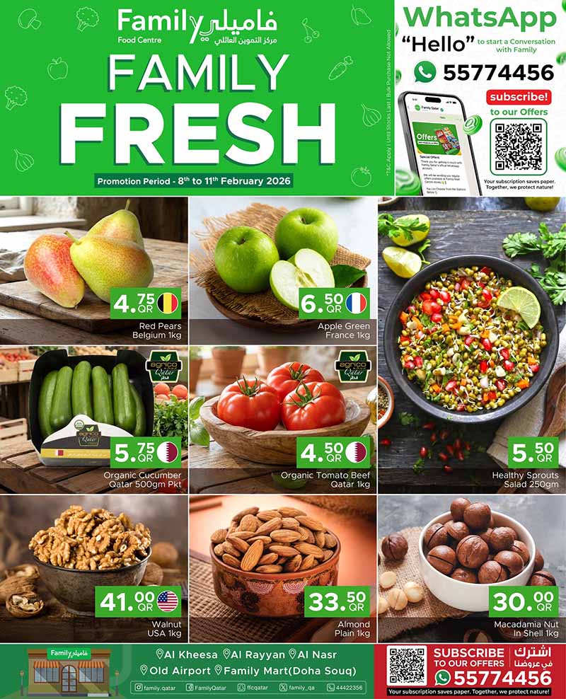 Family Food Centre FAMILY FRESH 08-02 to 11-02 | Qatar Offers & Weekly ...